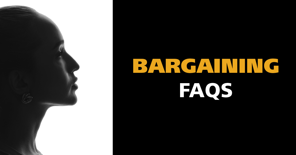 Frequently asked questions about the bargaining process | The ...
